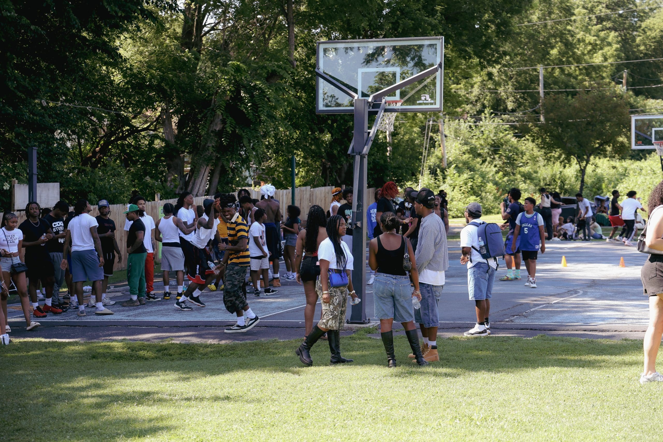 Hundreds of Black People Pack Out Harris Park for KC Defender ...